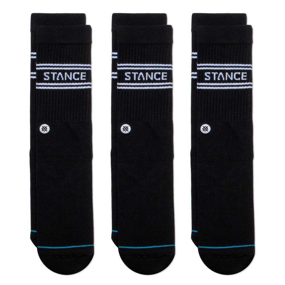 Calcetines Stance Basic Pack 3 Crew/Black - Midway Surf
