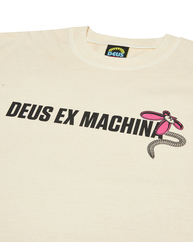 Camiseta Deus Surf Shop/Dirty White - Midway Surf