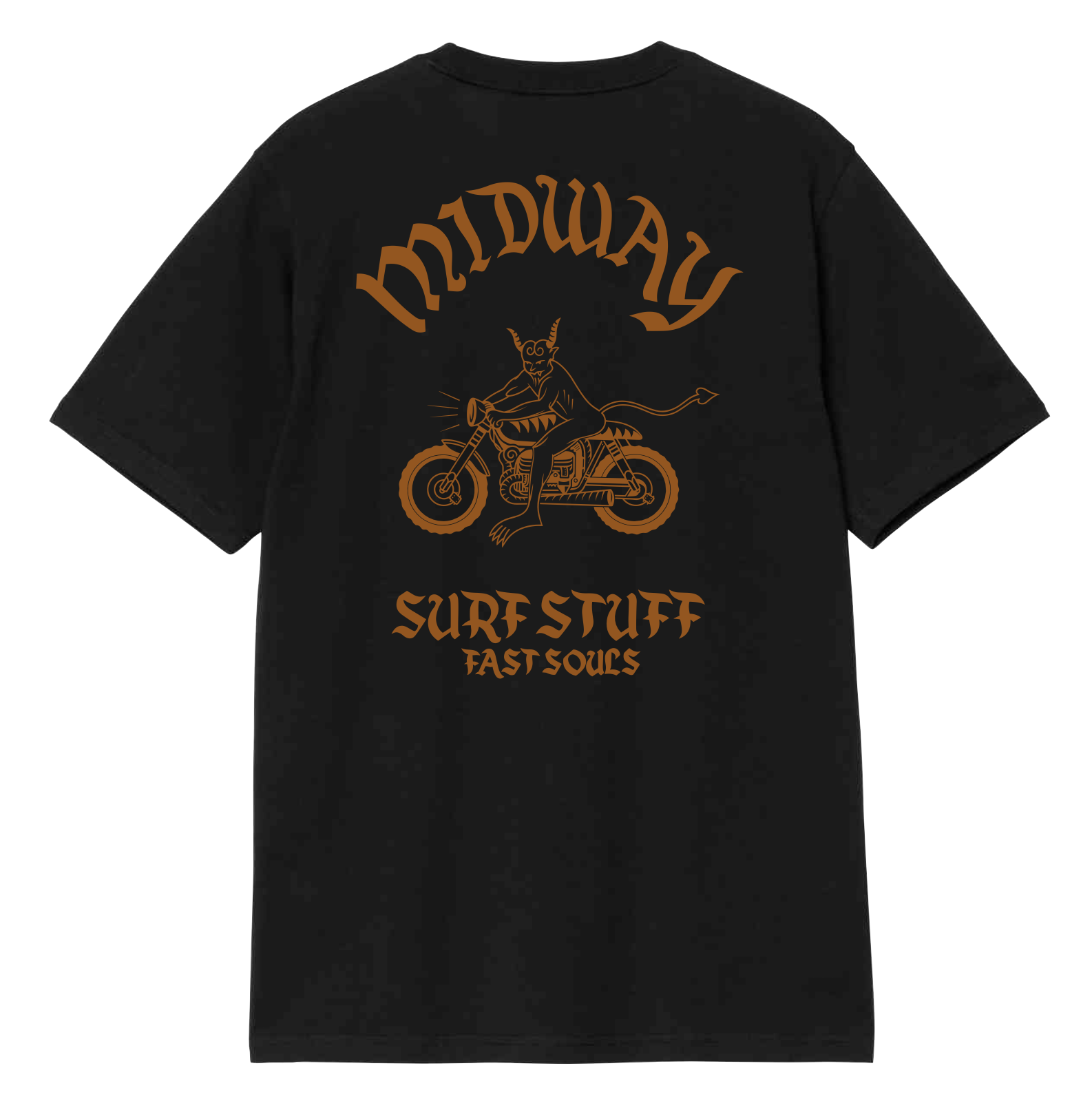 Camiseta Midway Devil Black Caramel - Midway Surf